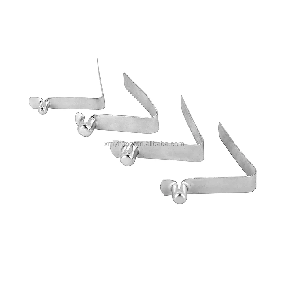 Stainless Steel Flat Leaf Spring Steel Clip V-Shaped Metal Shrapnel for ...