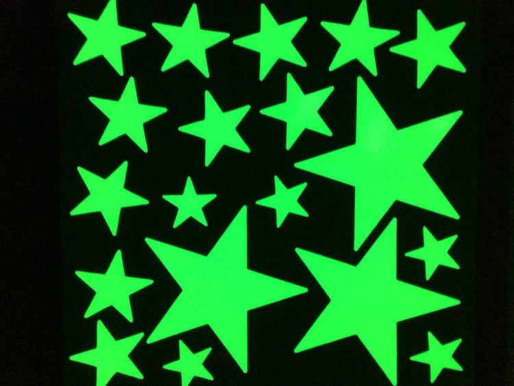 Custom Glow In The Dark Stars Wall Stickers For Kids Bedding Room - Buy ...