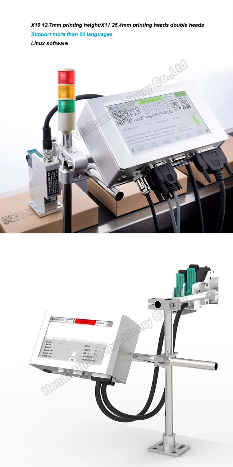 High-productivity Inkjet Printer for Plastic Film & Online Codes