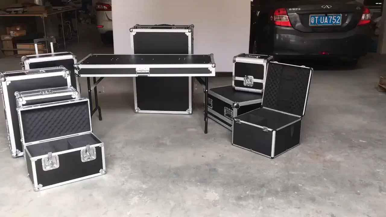 16u Dj Workstation Flight Case Rack With Side Tables - Buy Dj Flight ...