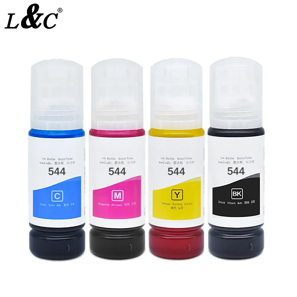 High Quality Dye Ink 544 T544 Premium Color Compatible Bottle Water ...