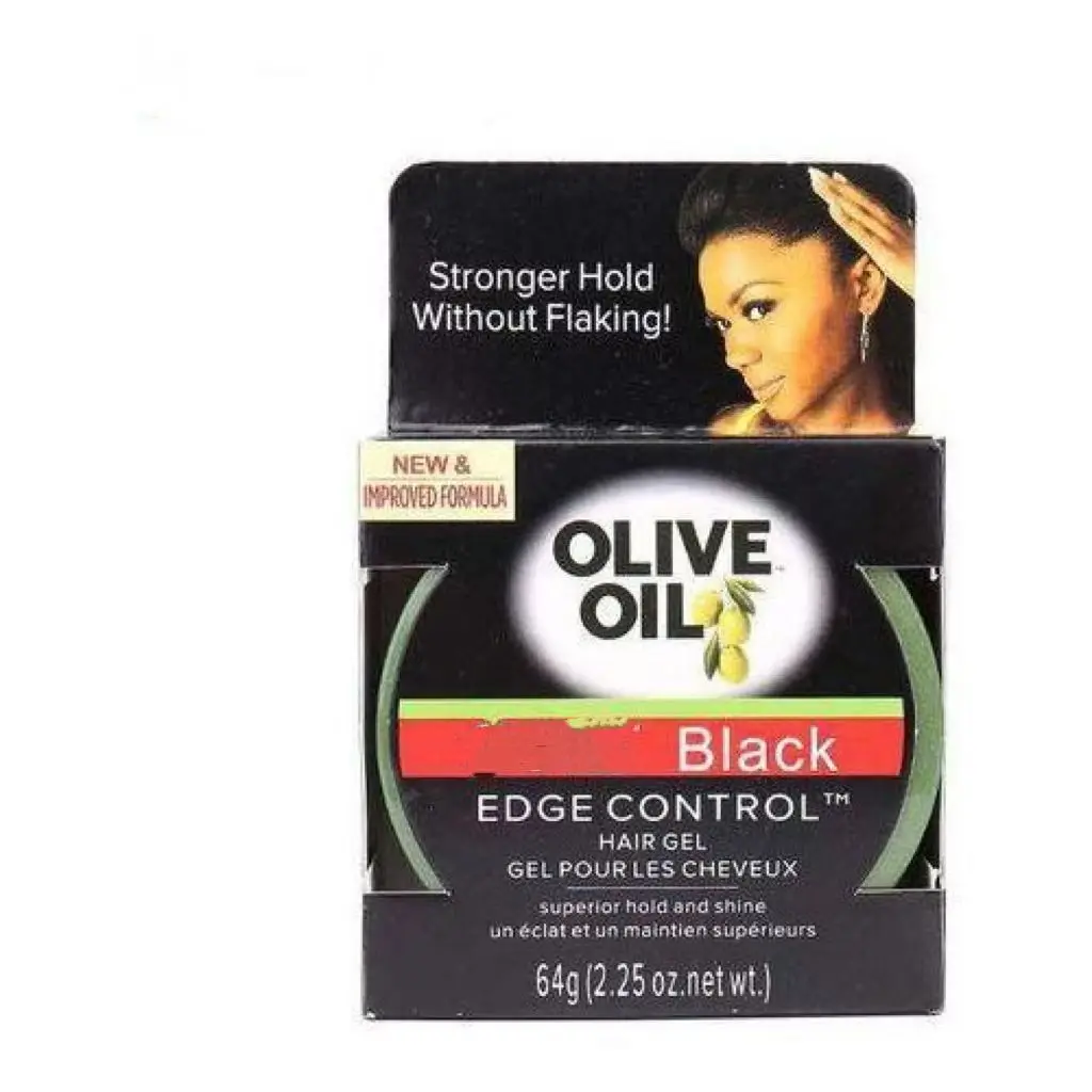 Black Olive Oil Edge Control Hair Gel Prevent Hair Breakage - Buy Olive ...