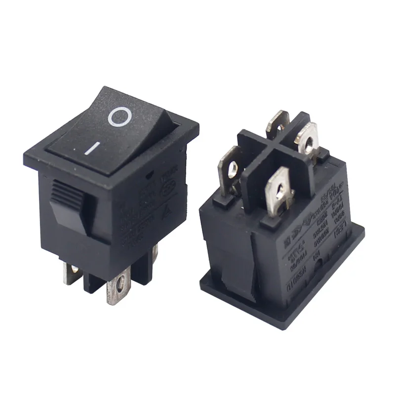 10a 125vac Electronic Black 4 Pin Rocker Switches Without Led - Buy On ...
