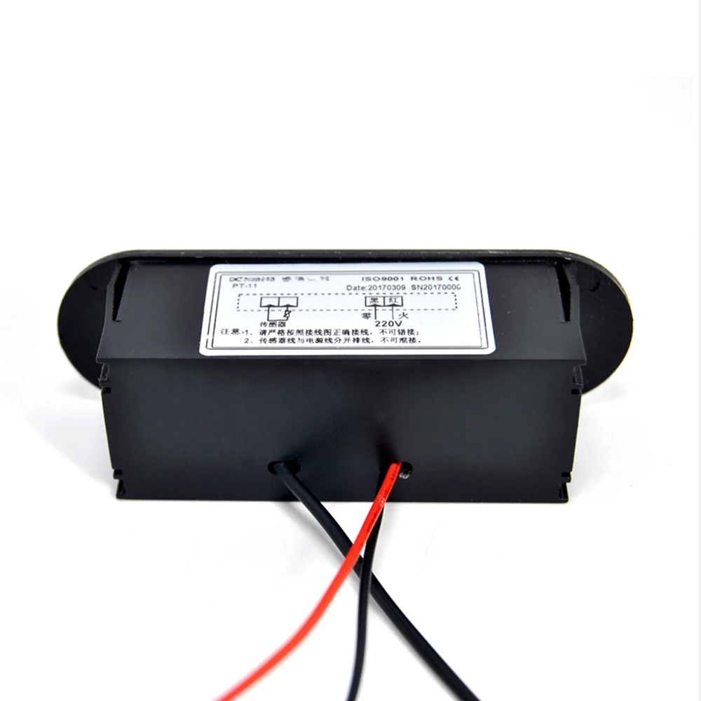 Taidacent 12V 300C Plug-in Industrial Temperature Meter Panel Digital ...