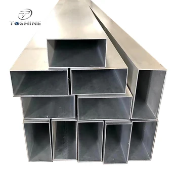6063 T5 Square Tube 200x200 Mm Aluminium Profile / Custom Aluminium ...