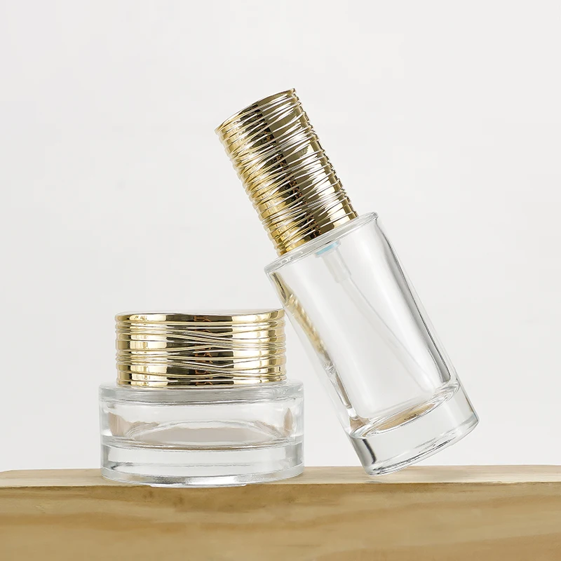 Newly Designed Luxury Cylinder Shape Skincare Packaging Set Lotion Pump ...