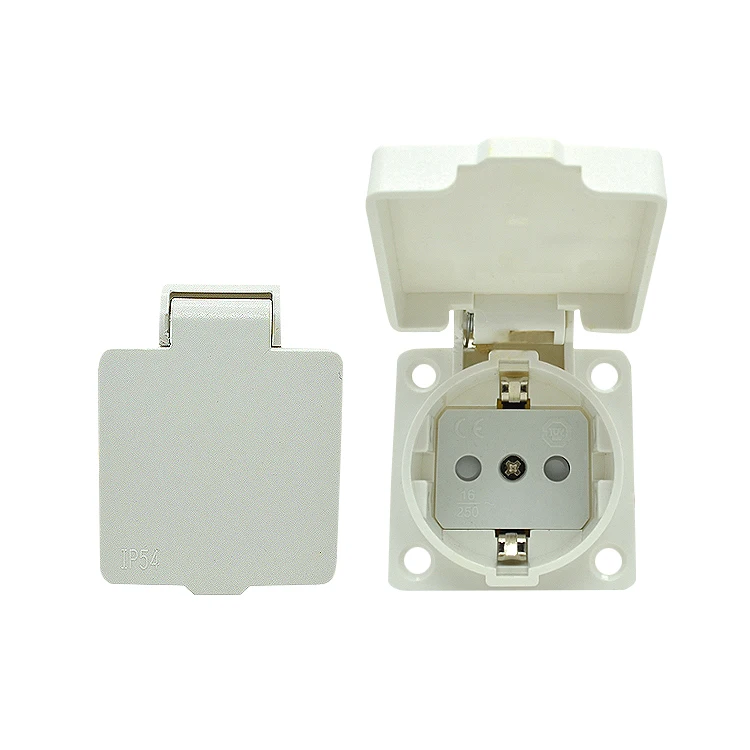 Type F Schuko Socket Ip54 European Waterproof Socket Outlet Tuv Listed ...