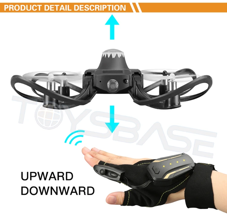 Hand Control Dron 2.4g Foldable Rc Glove Drone Hand Sensor - Buy Drone ...