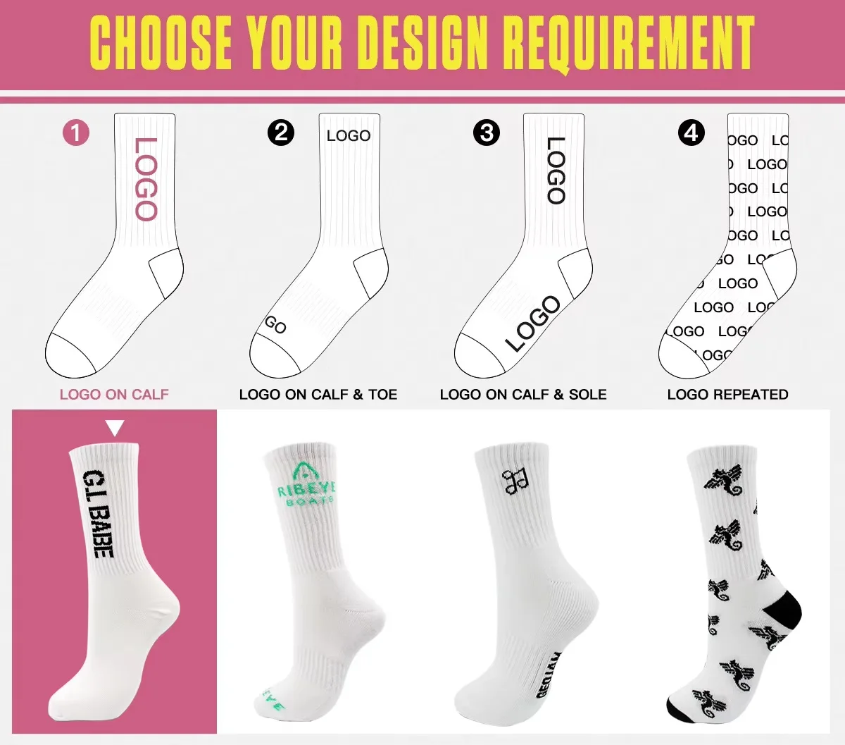 Custom Logo Anti-Slip Sports with Ruffled Edge Fruit Cherry Compression ...