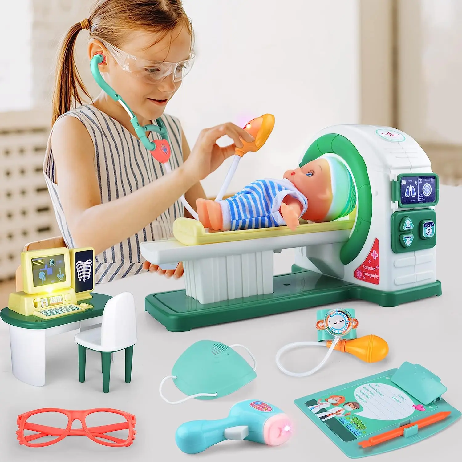 HY TOYS Kids Doctor Kit - Pretend Play with Medical Tools