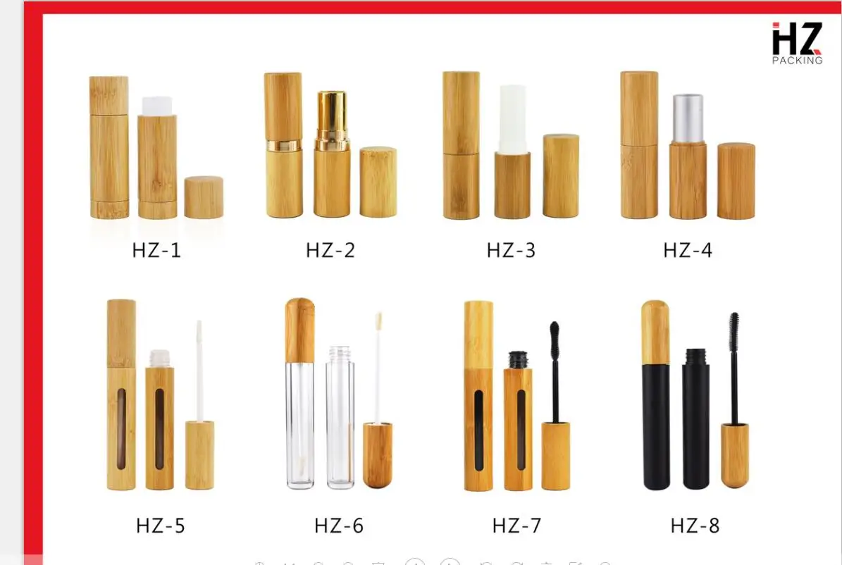 5g Wood Bamboo Eco Friendly Lipstick Tube - Lip Balm Container