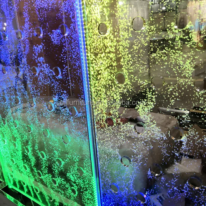 Casa Interior Led Acrílico Remolino De La Burbuja De Agua De La Pared ...