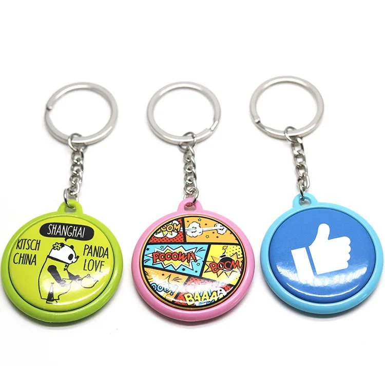 1" 25mm Size Single Side Colorful Button Badge Key Chain