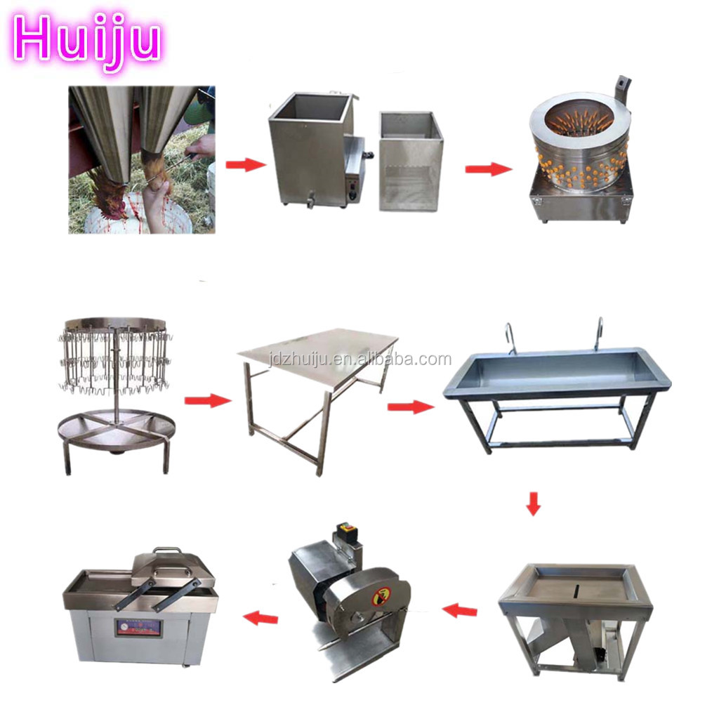 CE Butcher Machinery 50pcs/h Chicken Abattoir Equipment