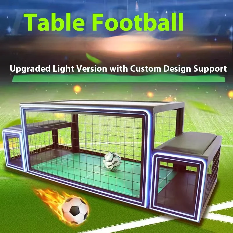 Real-life Table Football Machine Sports Game Table Durable Steel Black ...