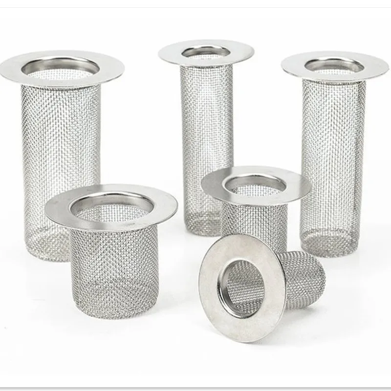 Ss304 Stainless Steel Perforated Metal And Wire Mesh Bucket Filter ...