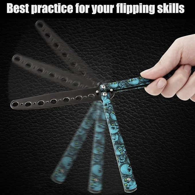 Butterfly Knife Trainer - Safe Training with Unsharpened Blade