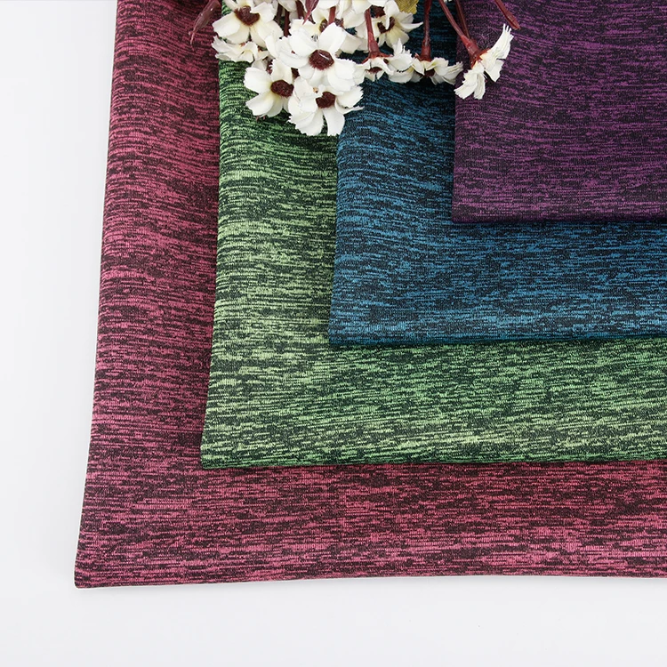 J009-4 Double Face Polyester Spandex Sportswear Interlock Knitted ...