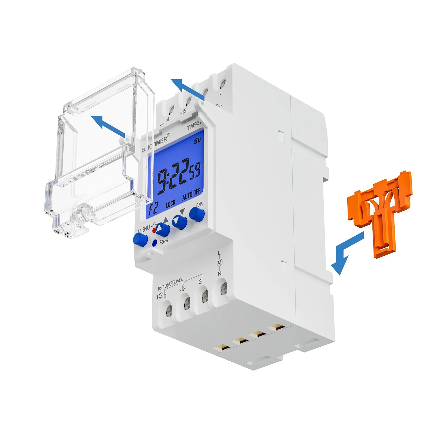TM922 Dual Channel DIN Rail Timer - Precision and Flexibility