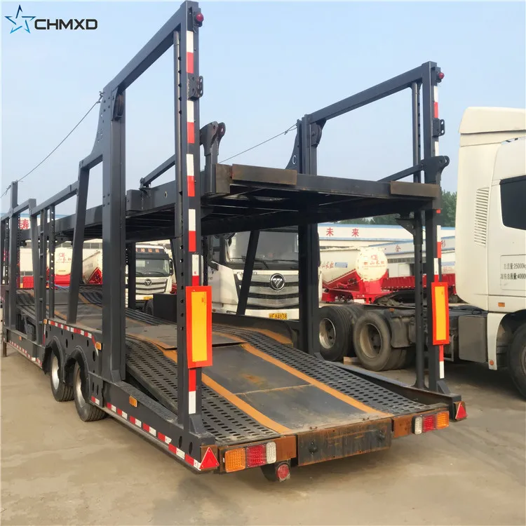 2 Axles Vehicle Transport Car Carrier Truck Semi Trailer - Buy Car ...