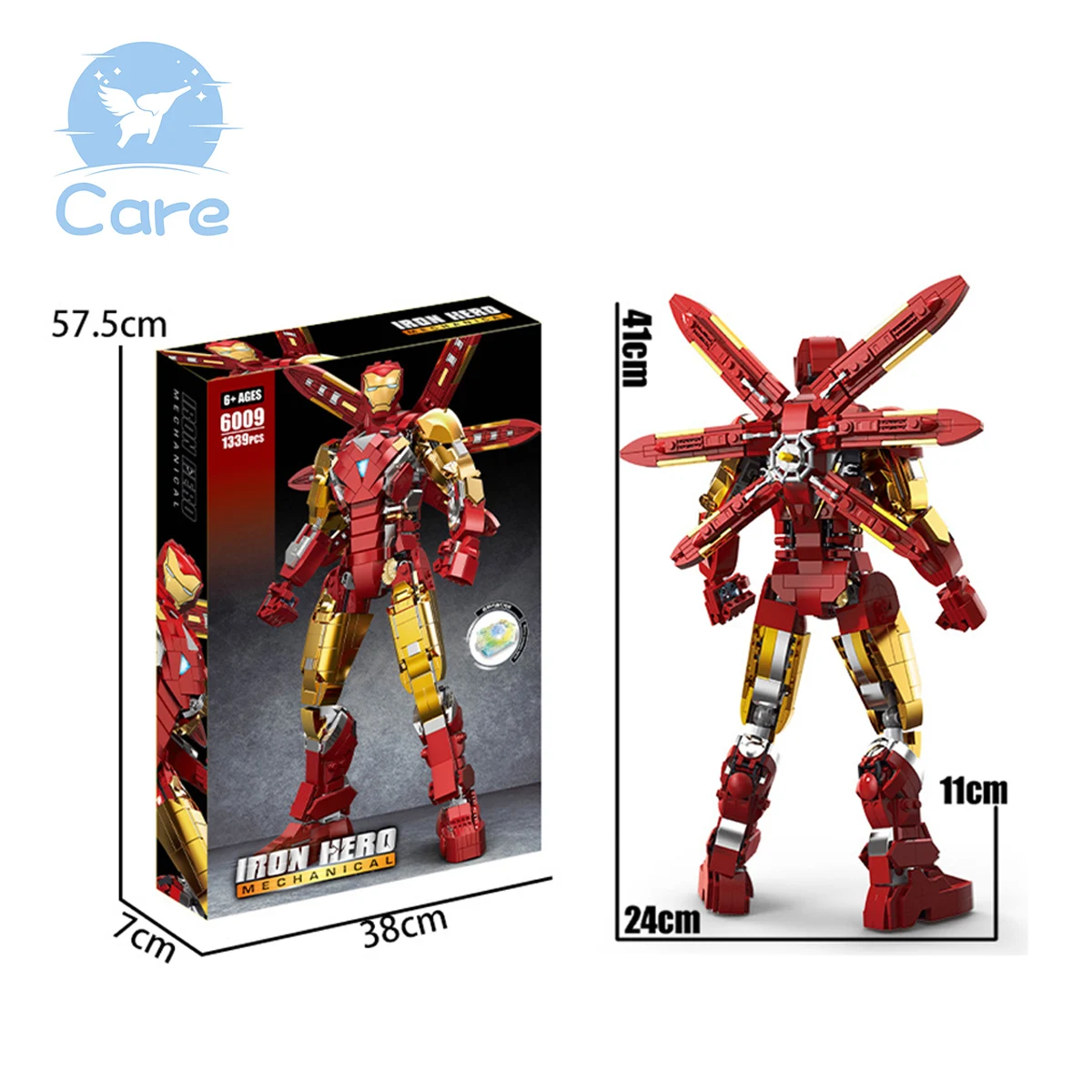 High Quality Superhero Series Armor Model With Light Group Diamond ...