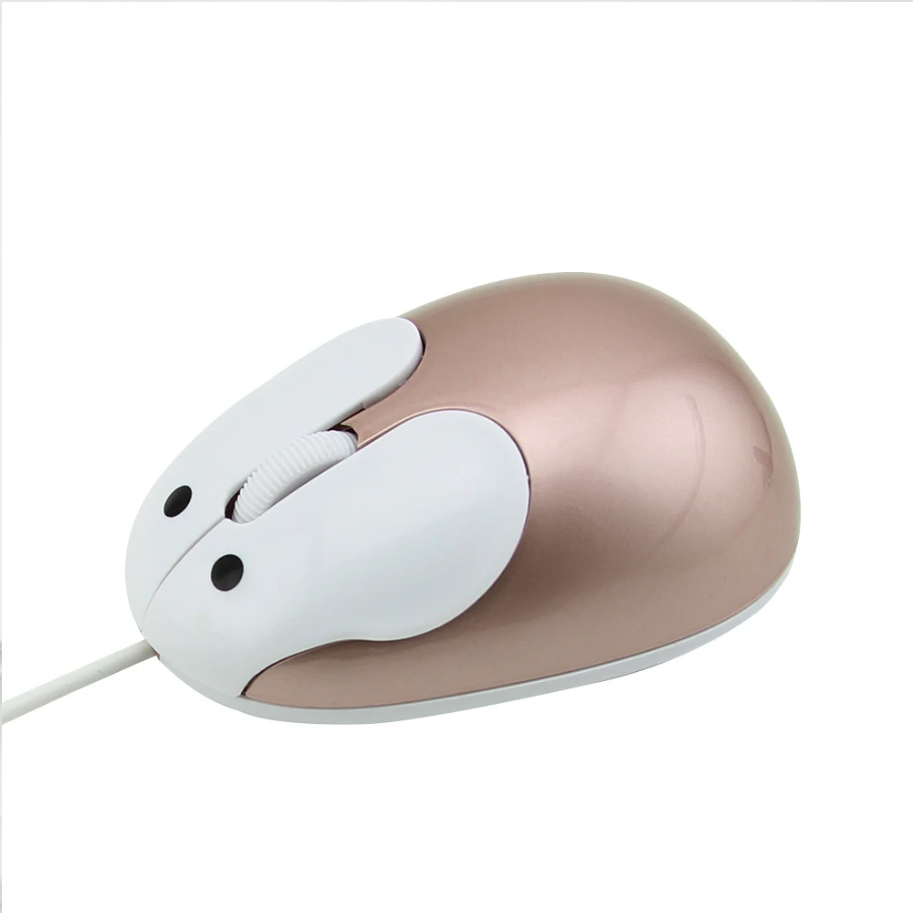Mini Cute Cartoon Rabbit Mouse,Wired 1200 Dpi Optical Usb 3d Mouse ...