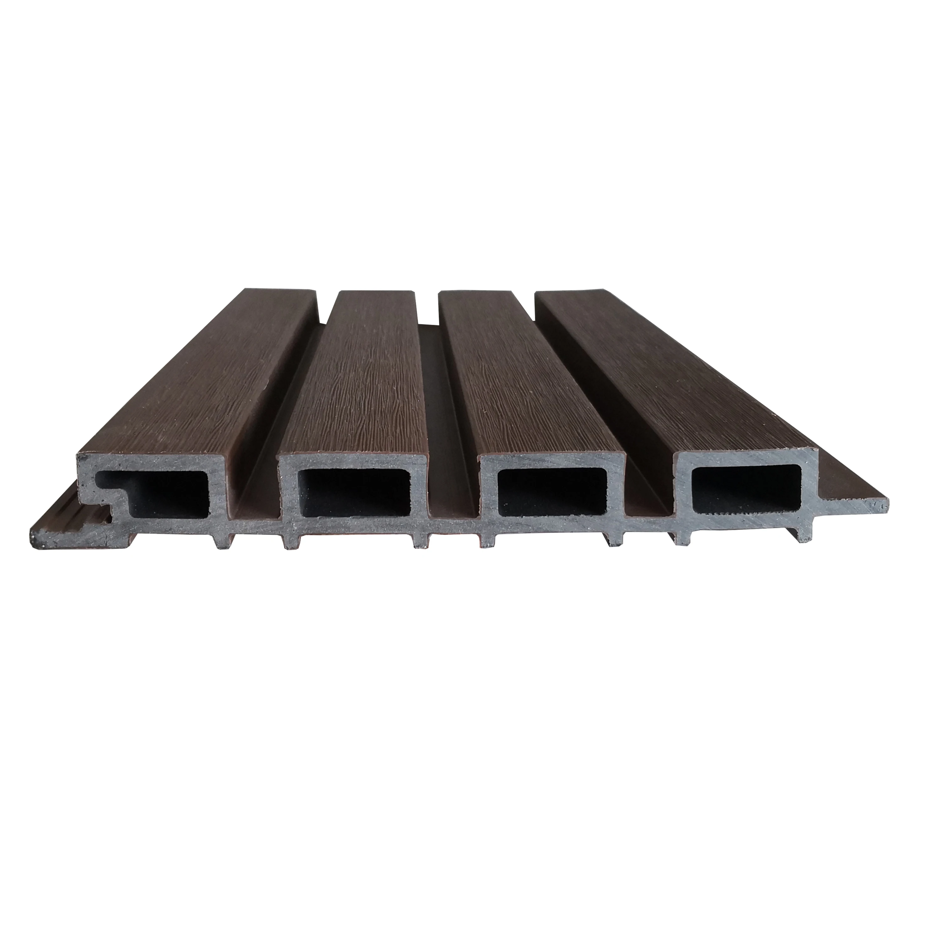 Teak Wood WPC Wall Panel - Waterproof Fluted Exterior Cladding for ...