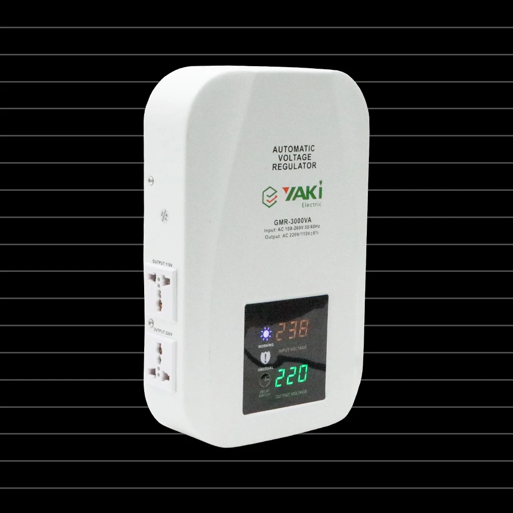 YAKI Automatic Voltage Regulator: Wall-Mount, Ultra-Thin, 140-260V ...