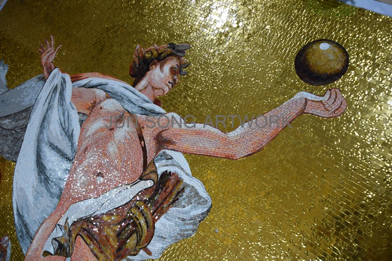 Js Mhp-my06 Apollo Mosaic Art Mural Greek Myth Golden Hotel Wall Tiles ...