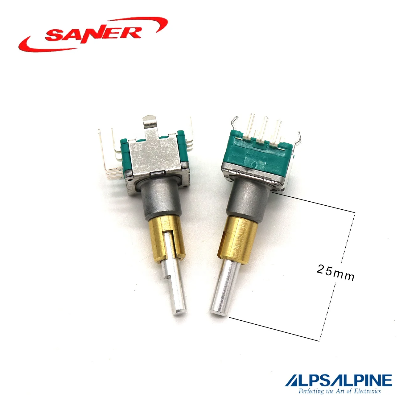 ALPS EC11 Series 11mm Size Metal Shaft Type EC11EBB24C03 Rotary Encoder ...