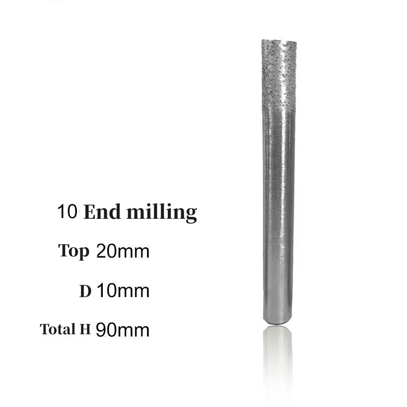Sintering Granite Flat Head Drill Used CNC Router Bit Diamond Engraving ...