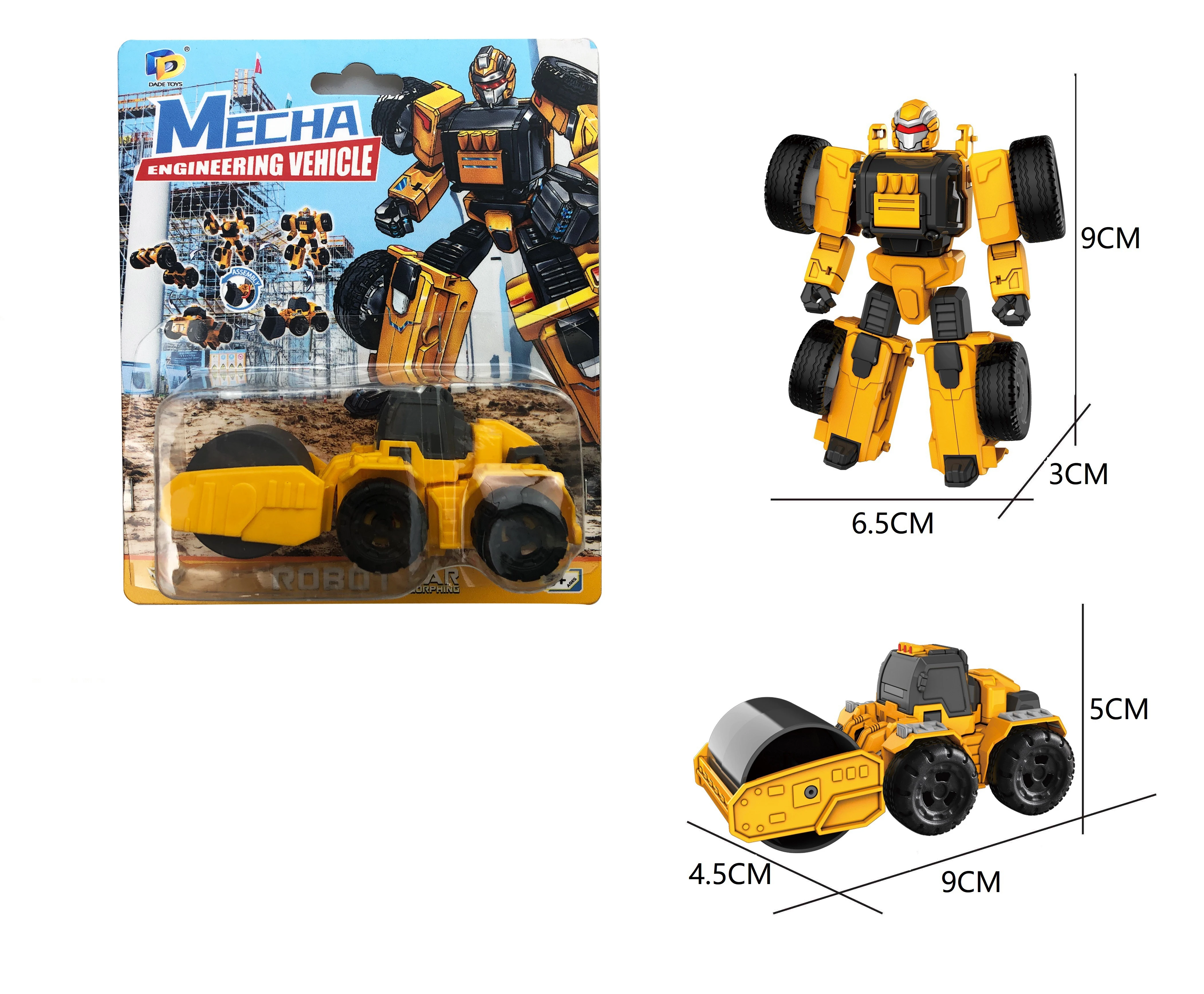 Construction Vehicles Transform Into Robot Creative Diy Assembled ...