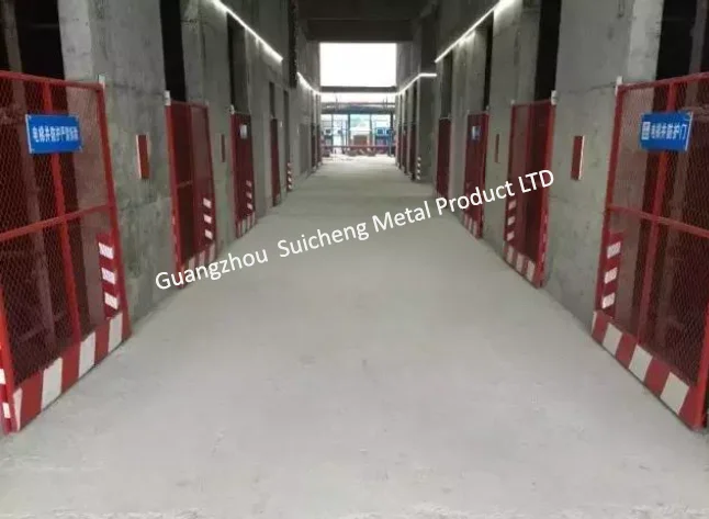 Metro Elevator Shaft Safety Barrier Fence - Elevator Room Guarding Gate