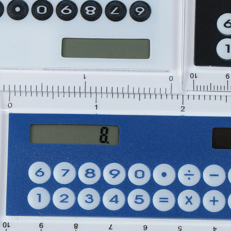 Custom Logo 3 In 1 Multifunctional 10cm 8 Digital Calculator Ruler With ...