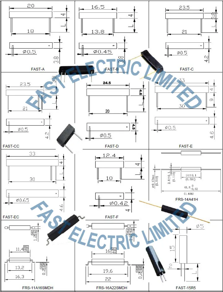 Rectangle/cylinder Plastic Reed Proximity Switch/magnetic Contact Reed ...