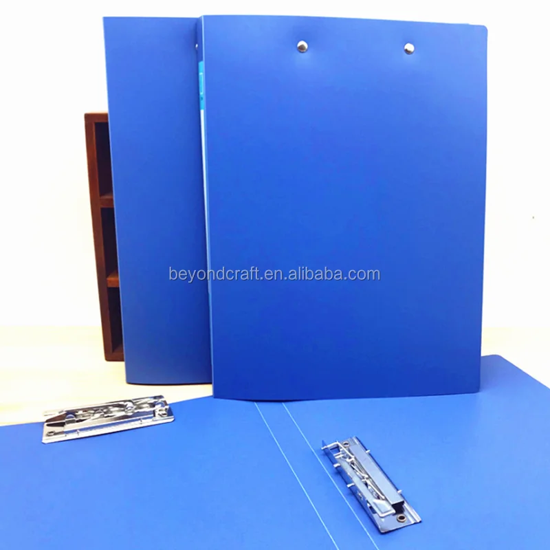 A4 Pp Poly Plastic Documents Holders Metal Clip File Folder - Buy A4 Pp ...