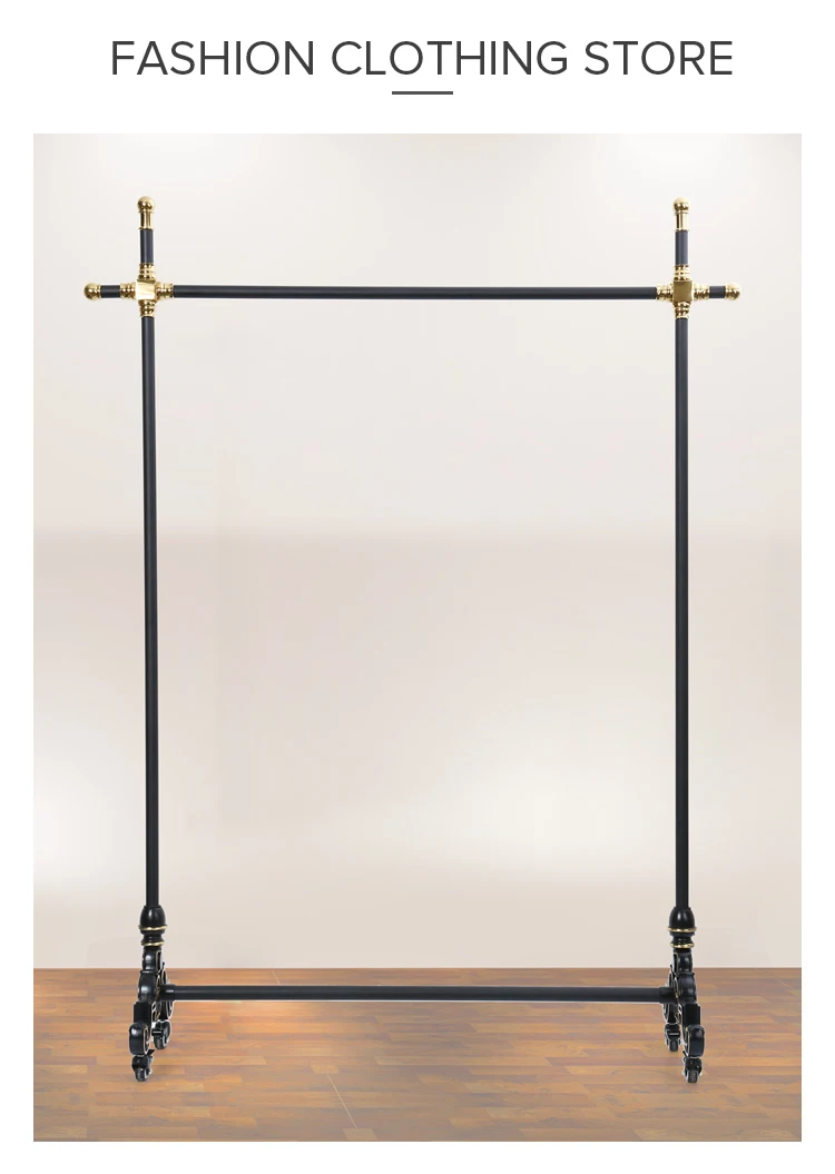 Fashion Metal Movable Rotating Display Stand Clothes Hanging Stand ...