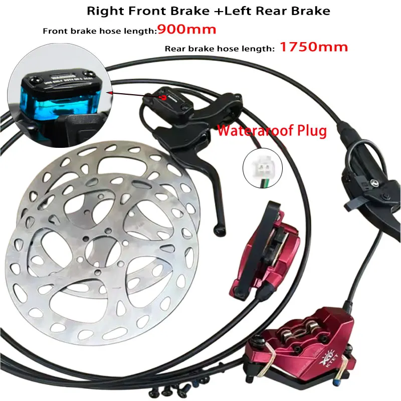 Visual Oil Tank Electric Bicycle Hydraulic Disc Brake Kit Ebike Power ...