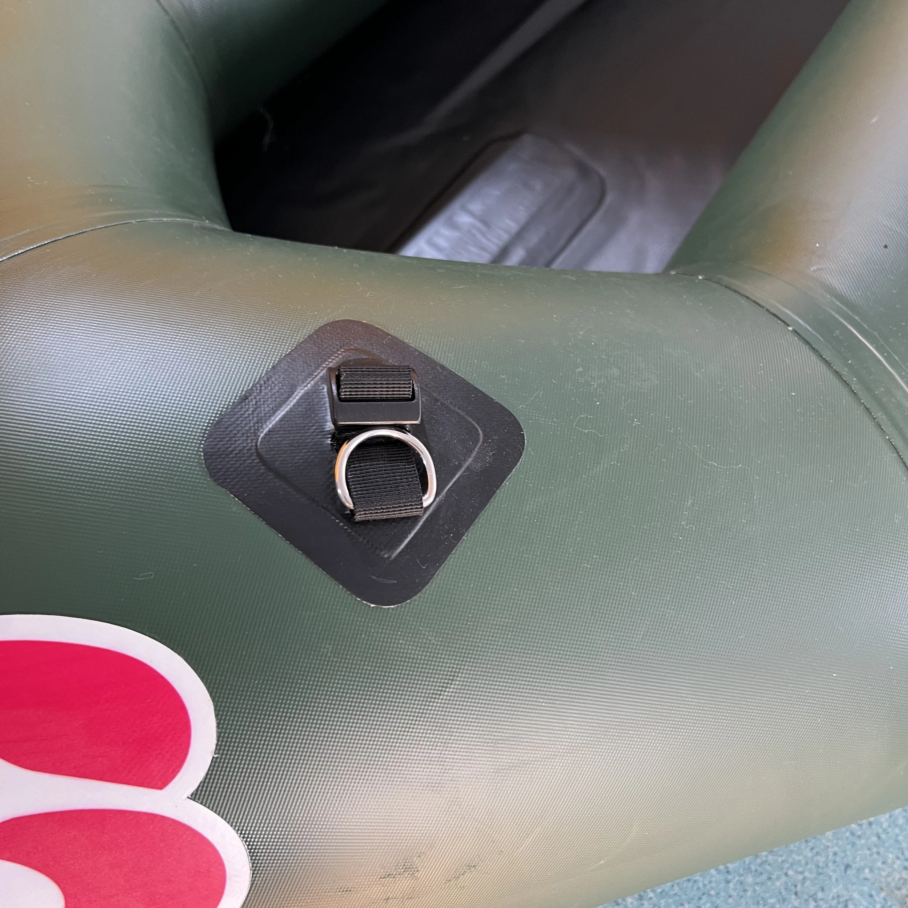 Single PVC Inflatable Pack Raft Fishing Boat - Easy to Carry