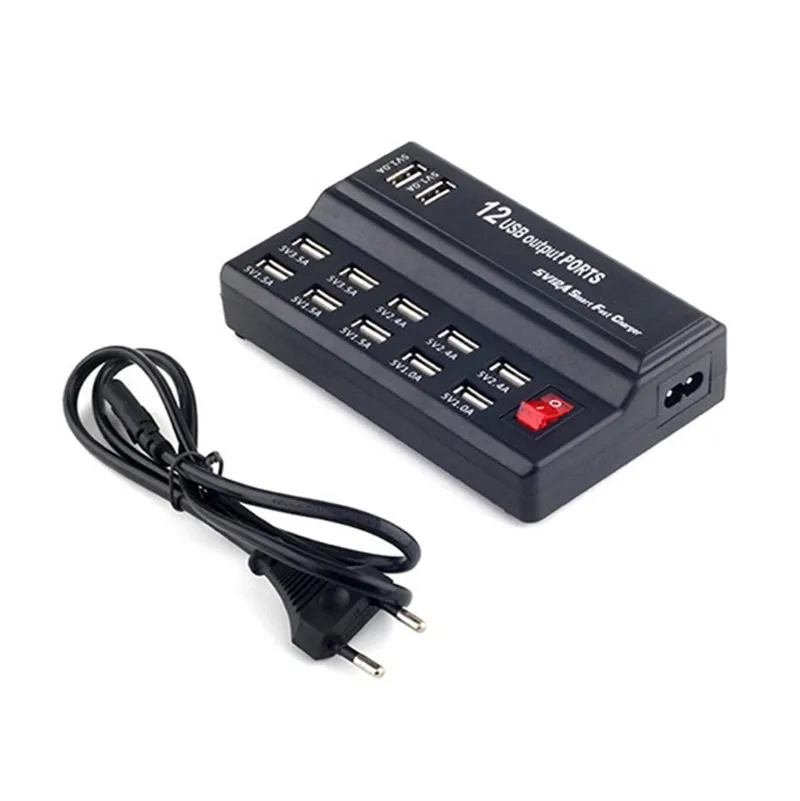 Multi Port Usb Charger 12port Usb Charging Station Universal Usb Hub ...
