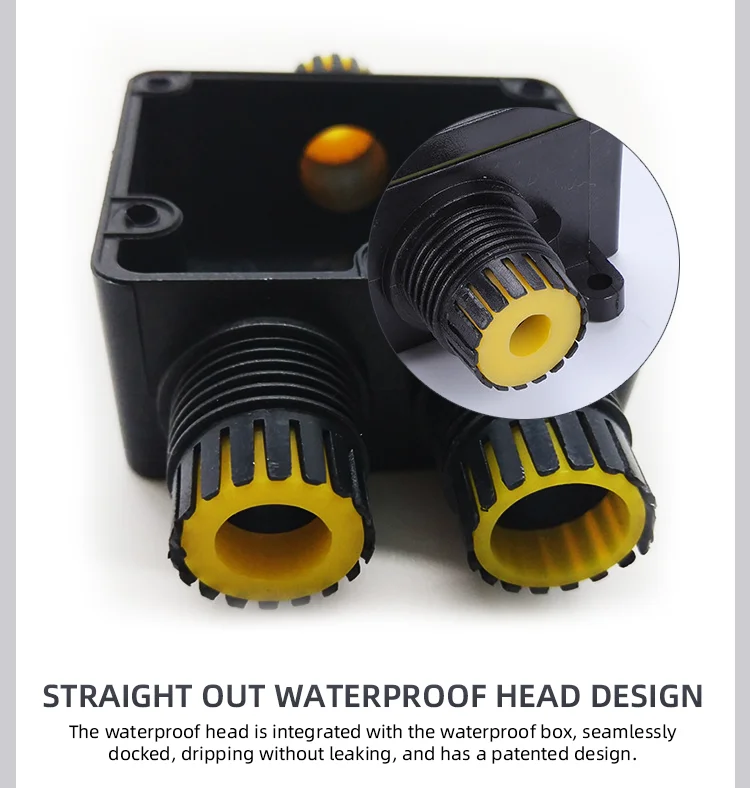 Industrial Black Nylon PA66 Plastic Enclosure - IP68 Waterproof ...