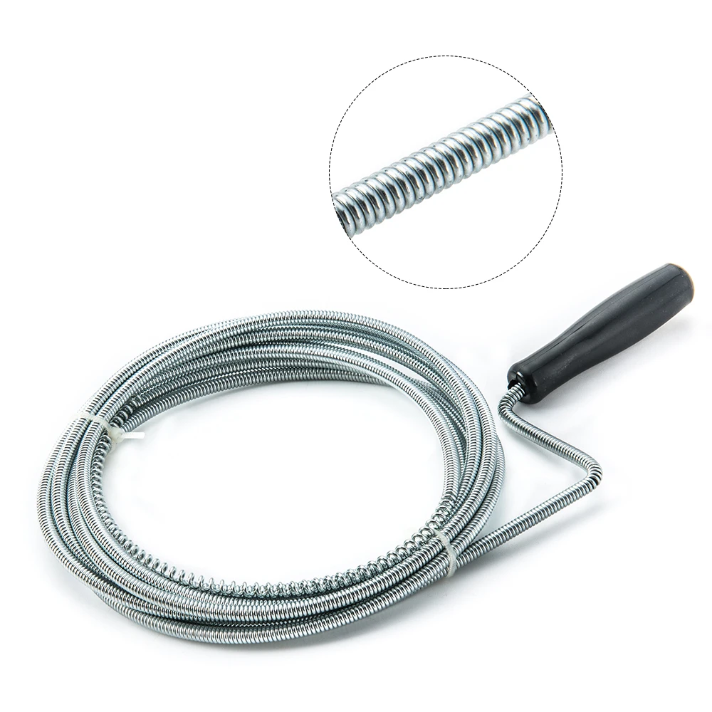 3m Carbon Steel Kitchen Sink Drain Cleaner - Spring Clog Remover