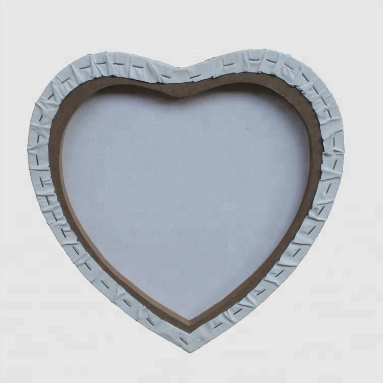 Artist Heart Shape Painting Canvas - Perfect for Kids & Students