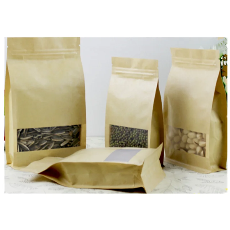 Custom Brown Paper Zip Lock Bag For Packaging Wholesale - Buy Zip Lock ...