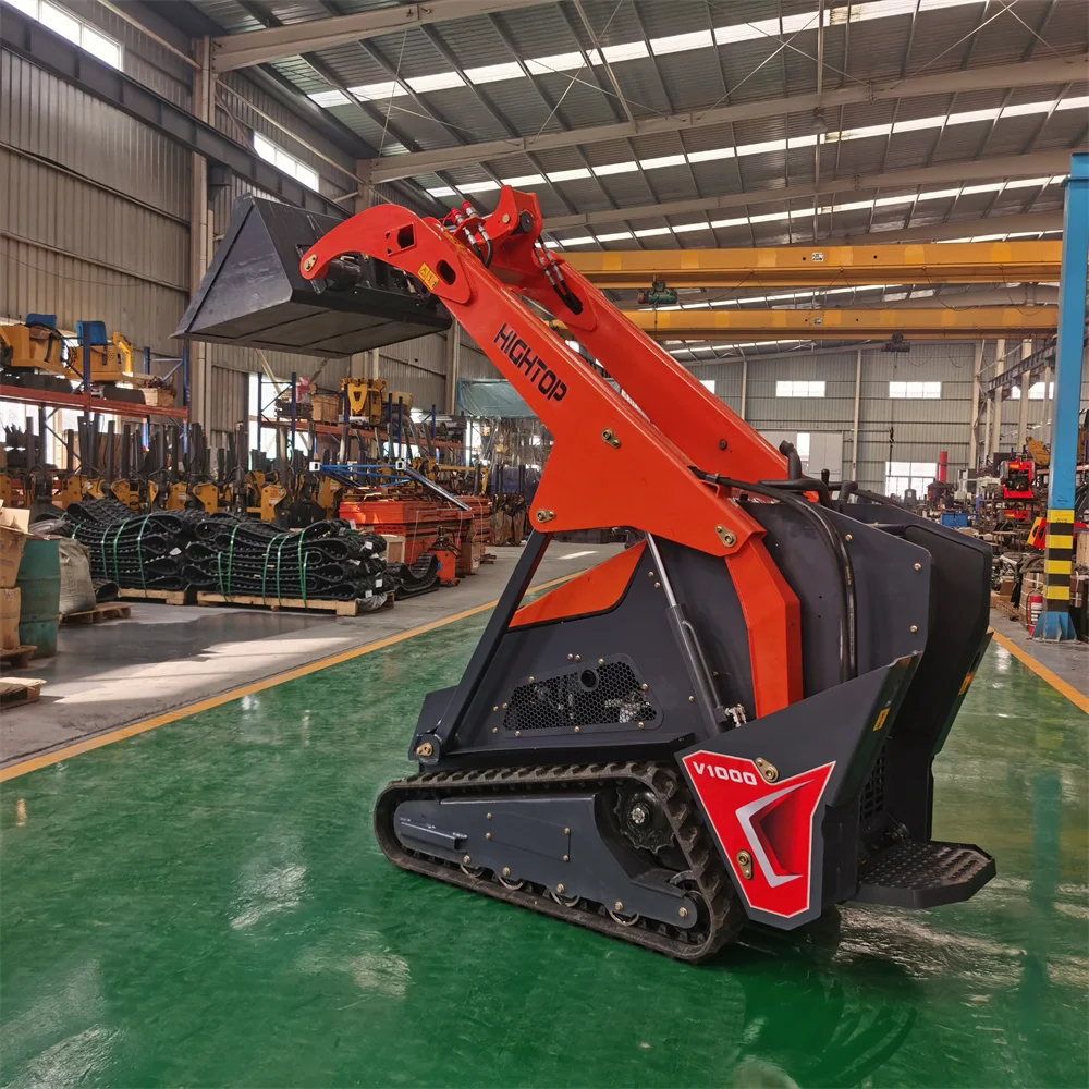 Htv1000 Mini Skid Steer Diesel Loader Minicargador Epa Engine Compact ...