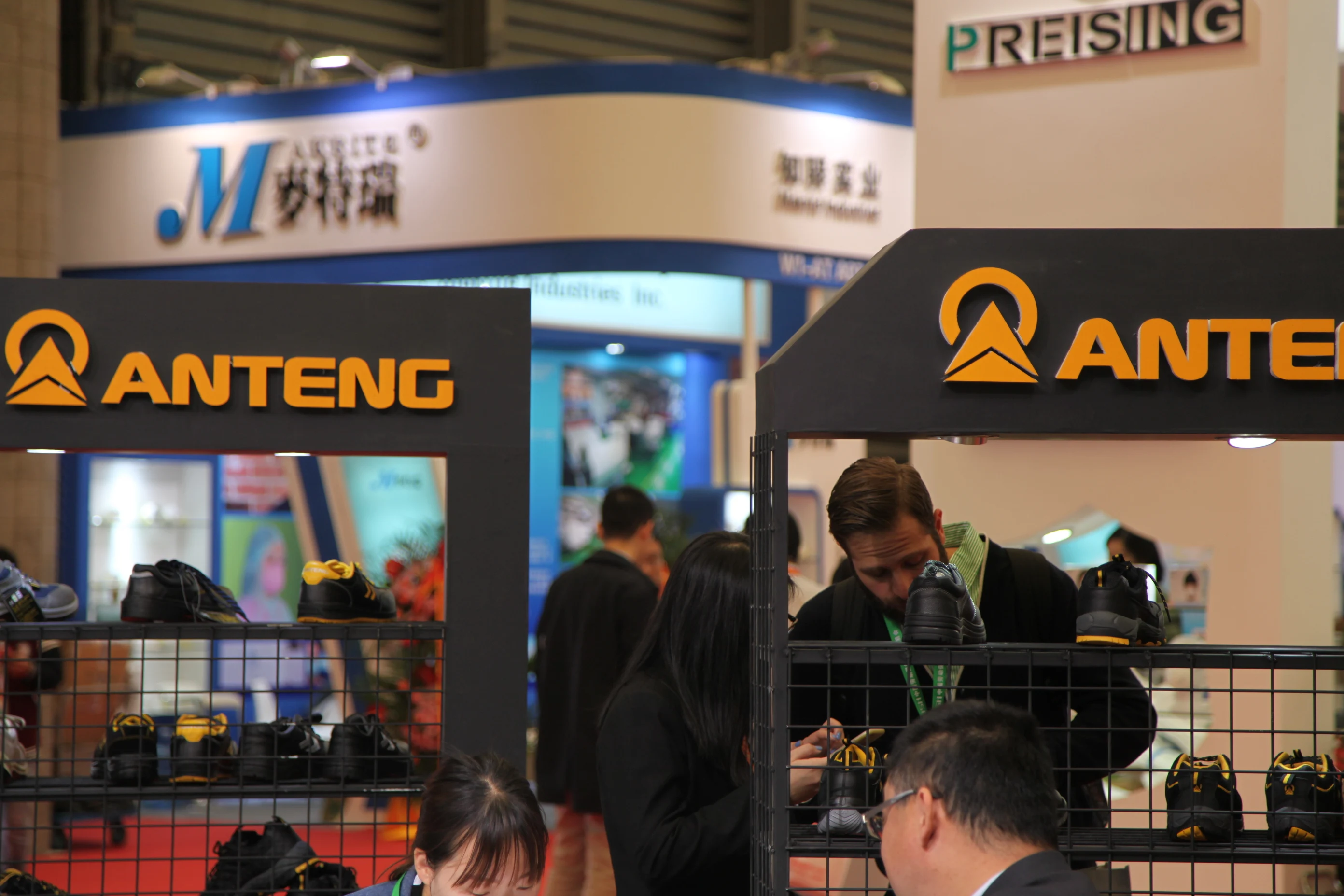 Anteng Genuine Leather Esd Anti-static Anti-piercing Safety Boots Steel ...