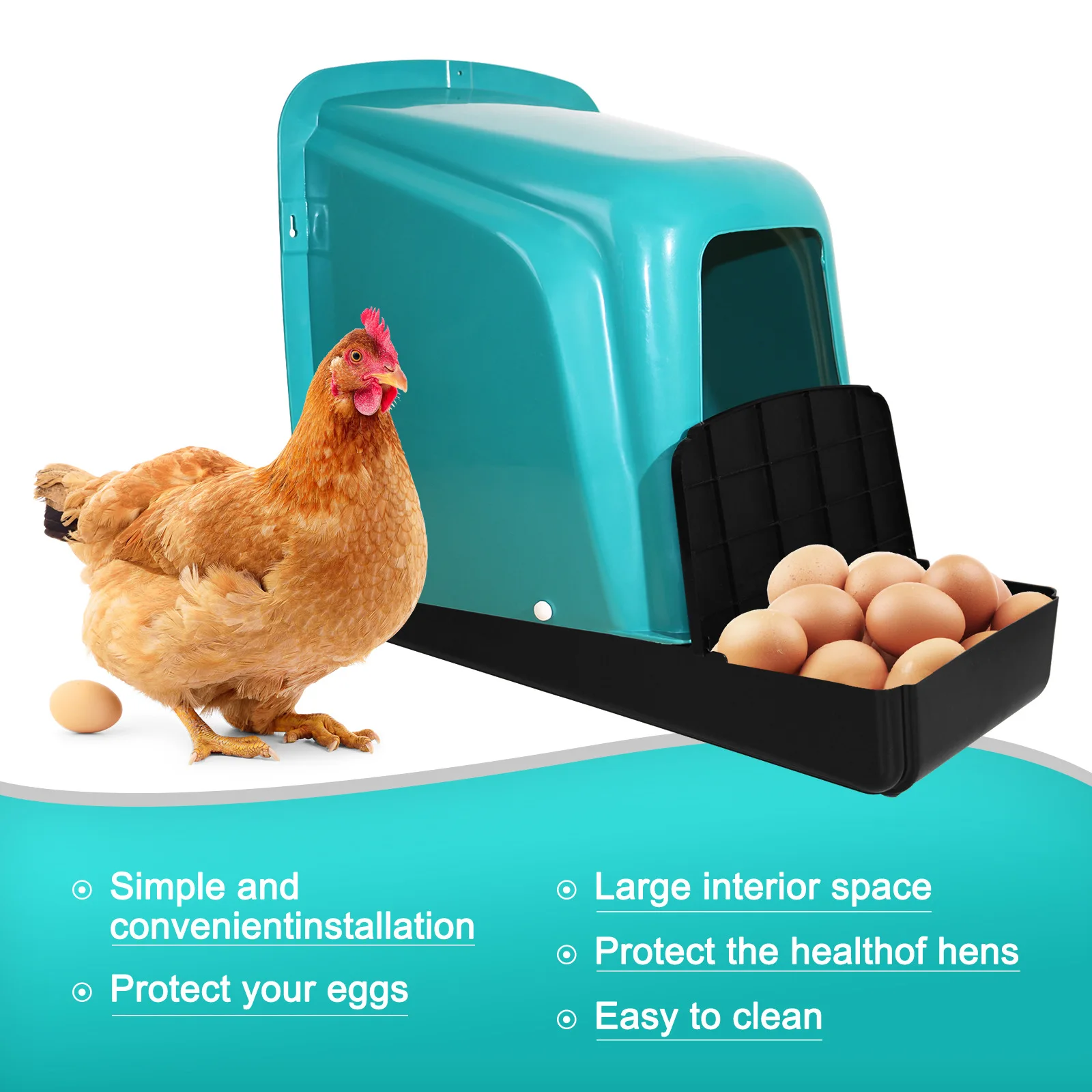 High Quality Plastic Chicken Nesting Box Chicken Laying Boxes Easy ...