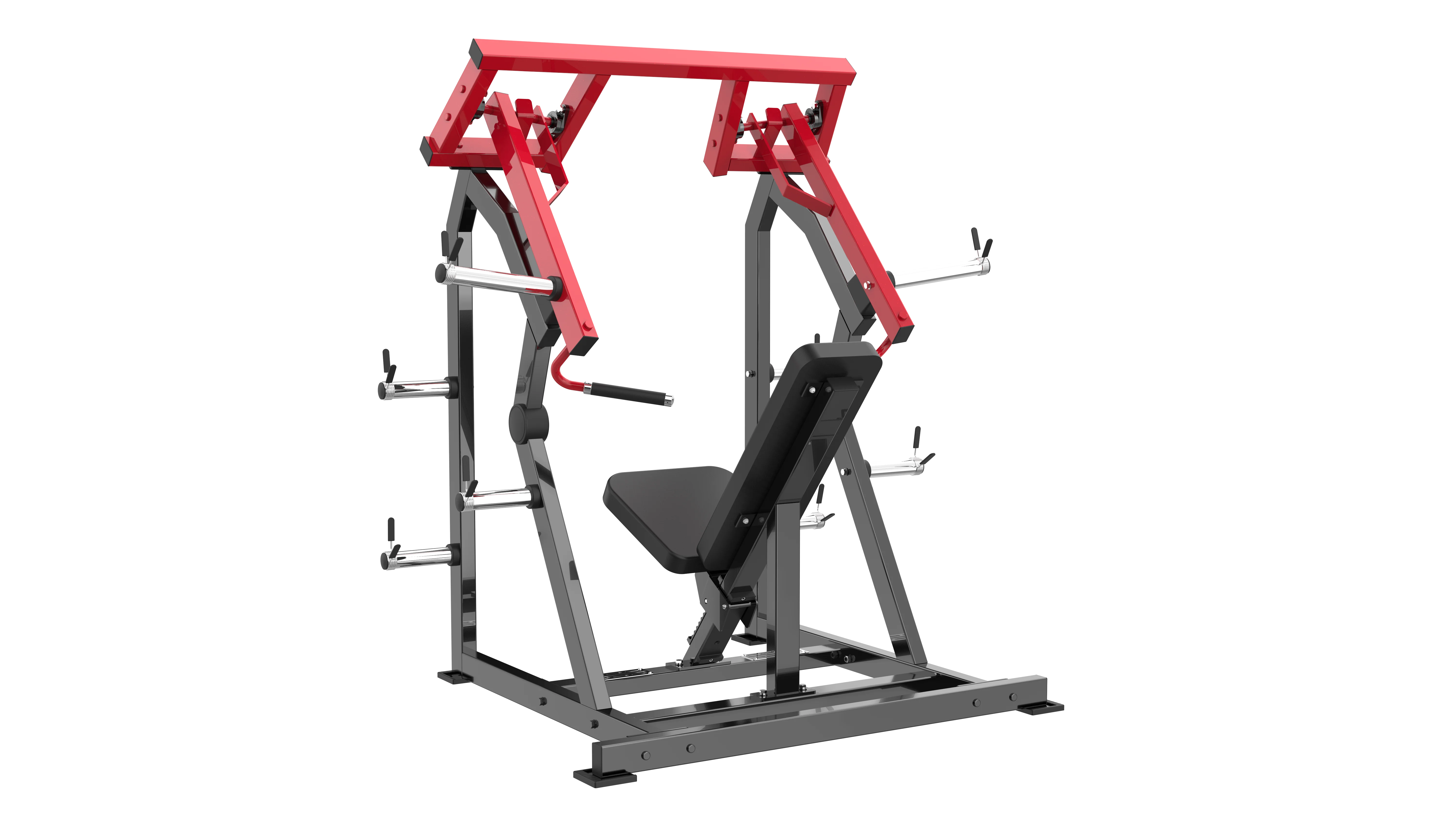 LINEAR LEG PRESS INCLINE PEC FLY PLATE-LOADED ISO-LATERAL ROW - MBH FITNESS