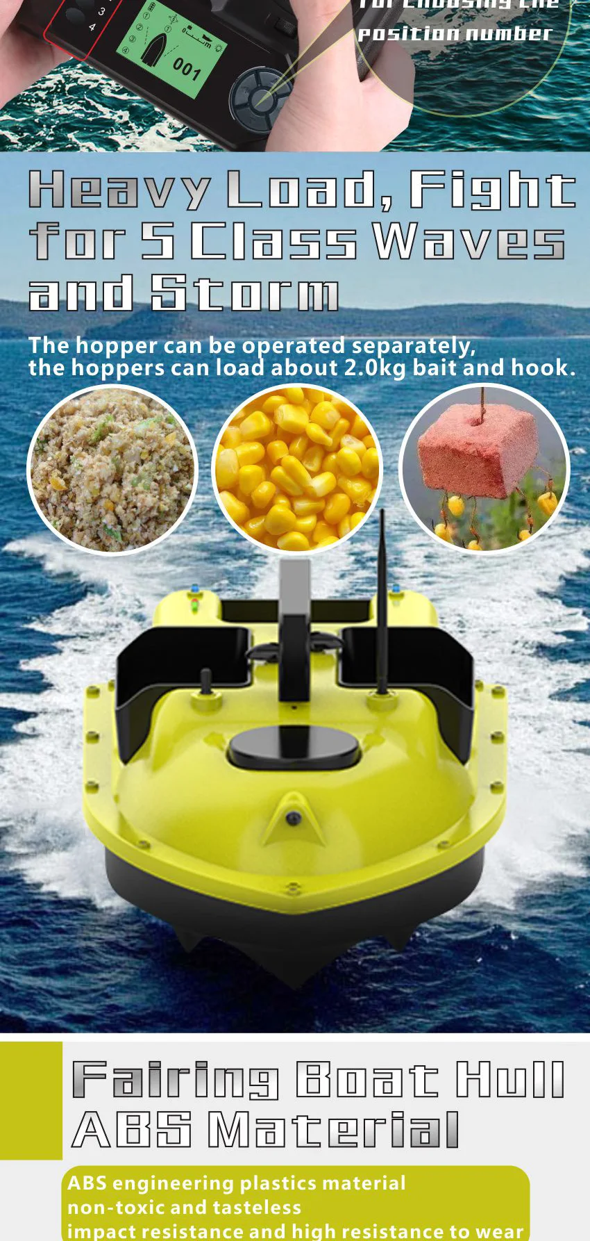 Autopilot 3 Baiting Point Remote Auto Home Radio Control Rc Lures Ship ...