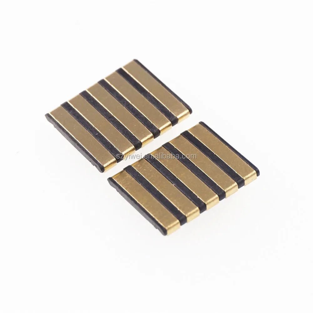 Spring Compression Contact 2.54 Mm Pitch 5 Pin Female Smd Pad Surface ...